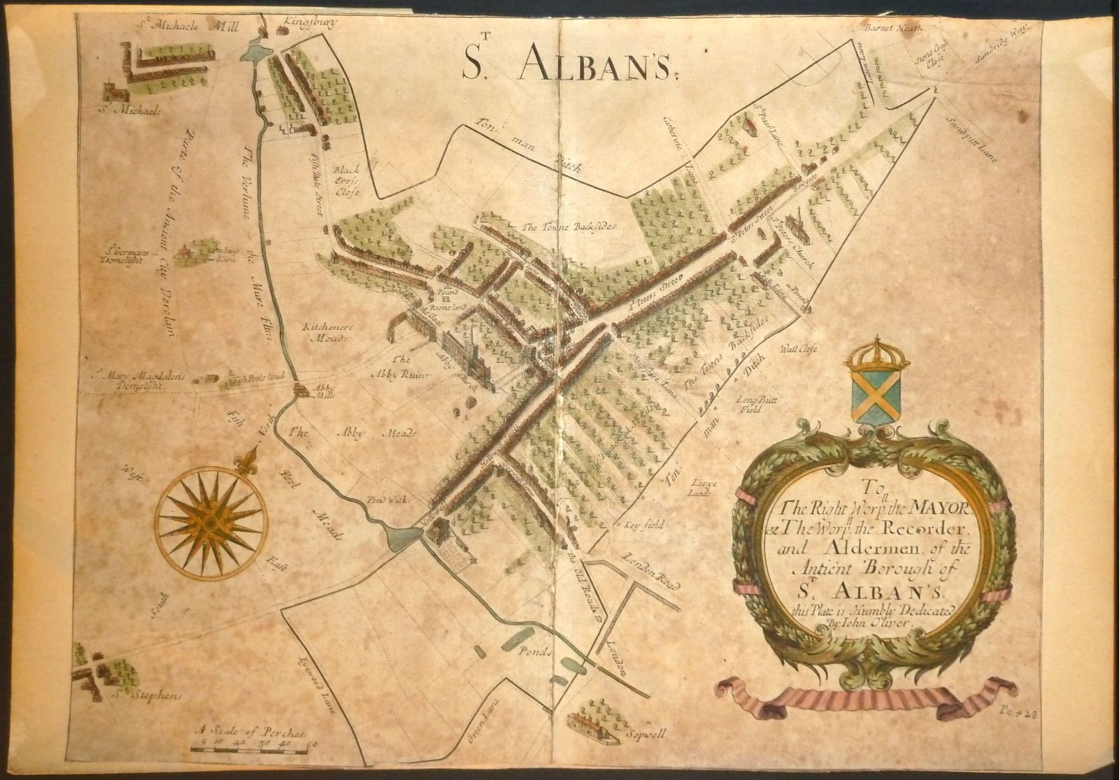 Town Plans, Antique Maps, Vintage Maps, Old Maps, York, St Albans ...